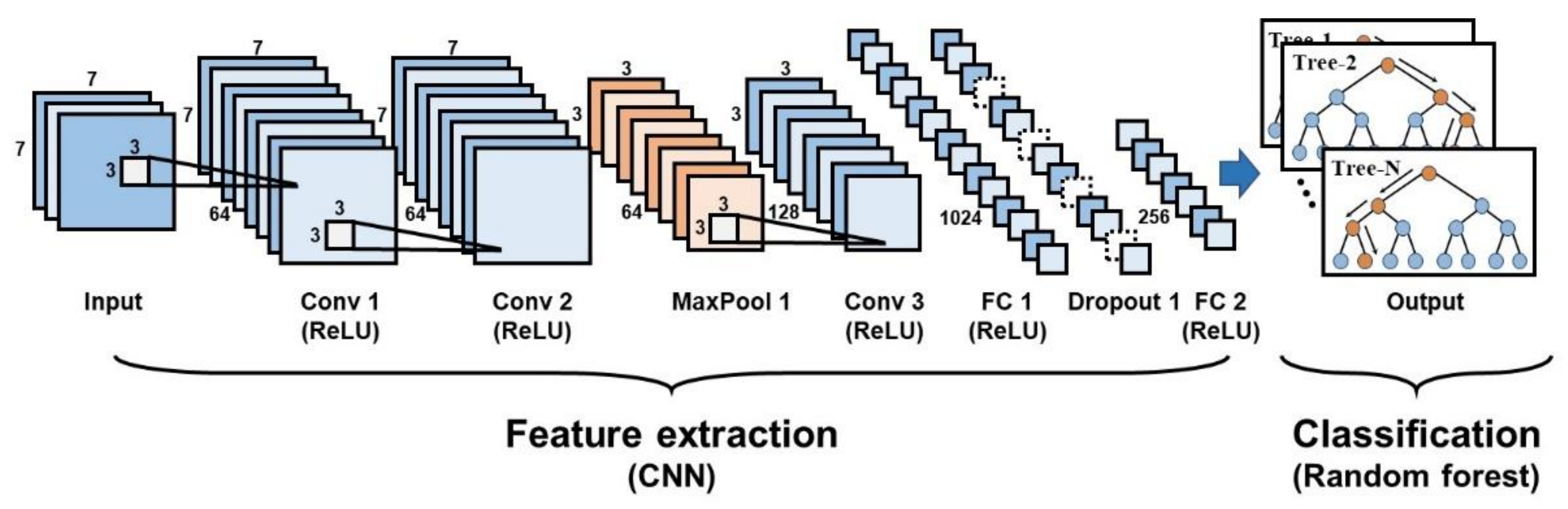 Potential of Hybrid CNN-RF Model for Early Crop Mapping with Limited Input Data