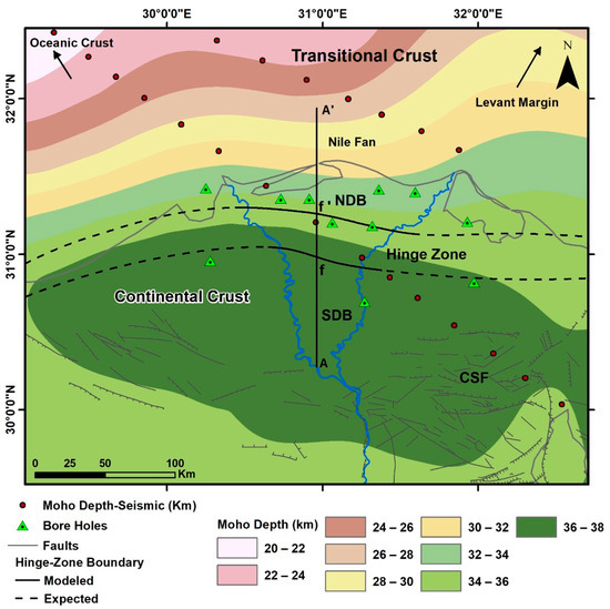 Crustal Structure of the Nile Delta: Interpretation of Seismic ...