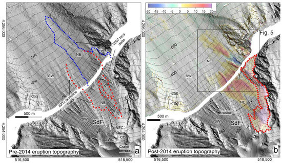 Submarine and Subaerial Morphological Changes Associated with the 2014 ...