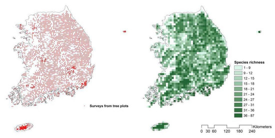 Mapping Potential Plant Species Richness over Large Areas with Deep ...