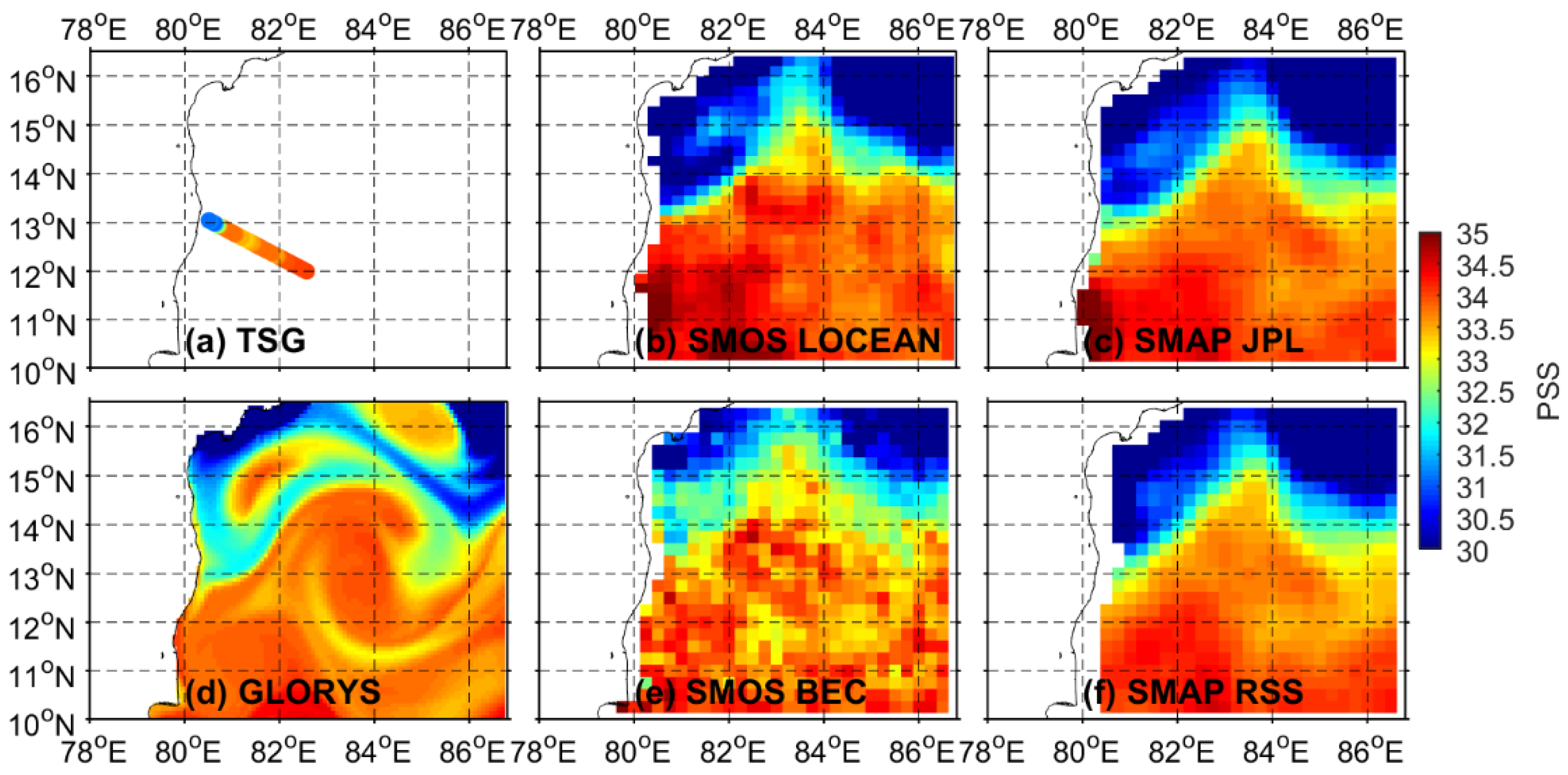 Global Analysis of Coastal Gradients of Sea Surface Salinity