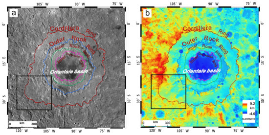 Pre-Orientale Southwest Peak-Ring Basin: Gravity Structure, Geologic ...