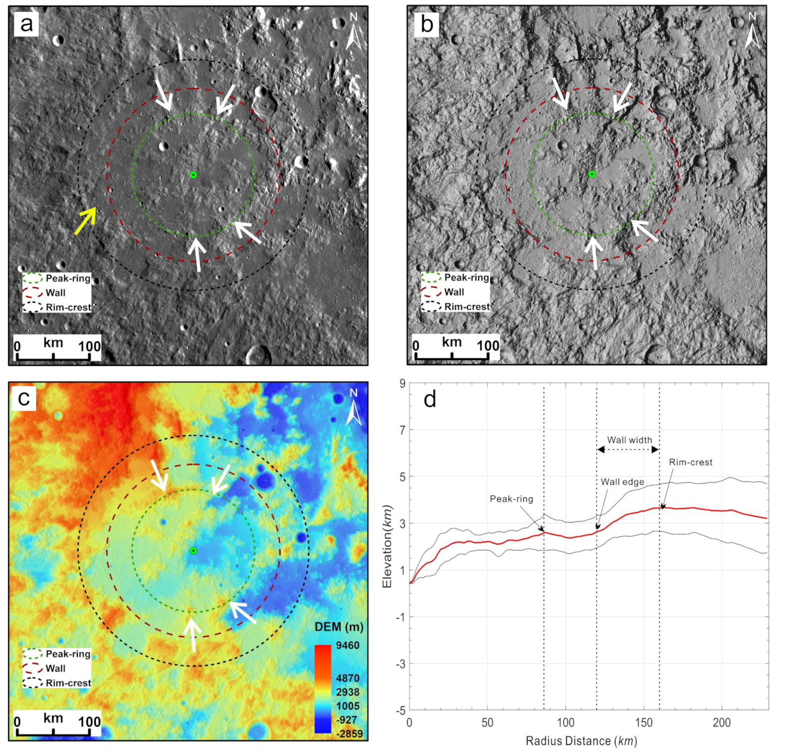Pre-Orientale Southwest Peak-Ring Basin: Gravity Structure, Geologic ...