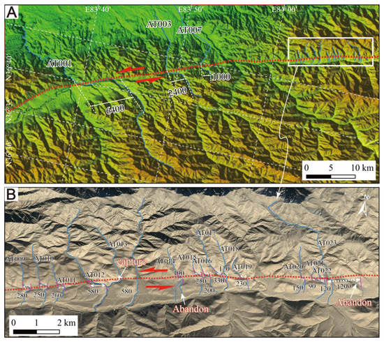 Active Strike-Slip Faulting and Systematic Deflection of Drainage ...