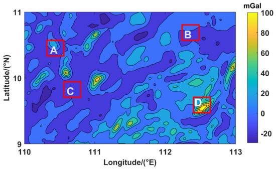 Optimizing Matching Area For Underwater Gravity Aided Inertial Navigation Based On The