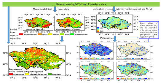 Remote Sensing | Free Full-Text | Impact of Winter Snowfall on Vegetation Greenness in Central Asia
