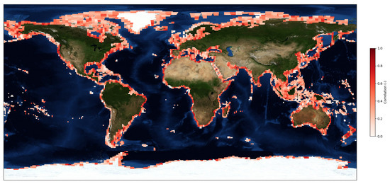 Global Satellite-Based Coastal Bathymetry from Waves