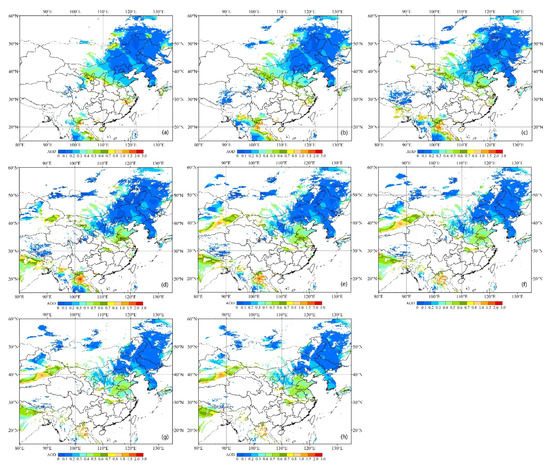 Improved Bi-Angle Aerosol Optical Depth Retrieval Algorithm from AHI Data Based on Particle ...