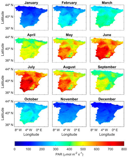 Combination of Models to Generate the First PAR Maps for Spain