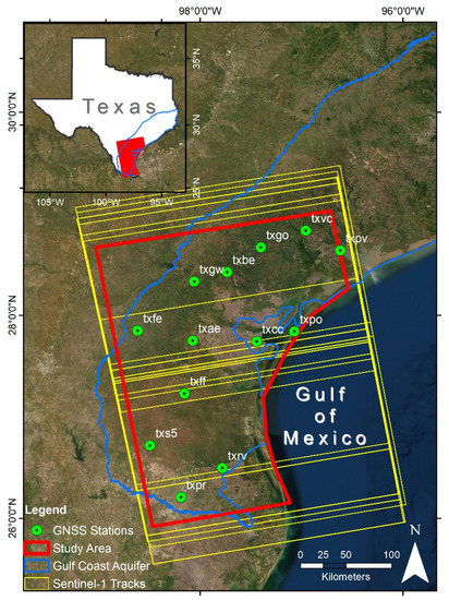 Land Subsidence in the Texas Coastal Bend: Locations, Rates, Triggers ...