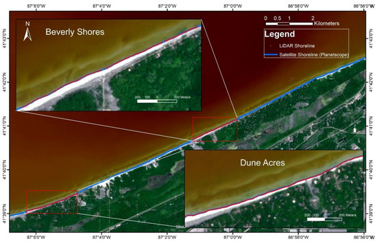 A Simple Fully Automated Shoreline Detection Algorithm For High Resolution Multi Spectral Imagery