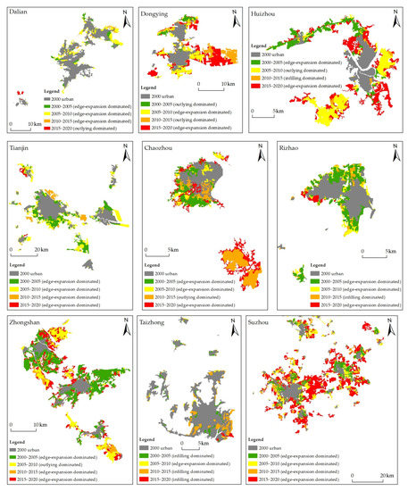 Dynamic Expansion of Urban Land in China’s Coastal Zone since 2000