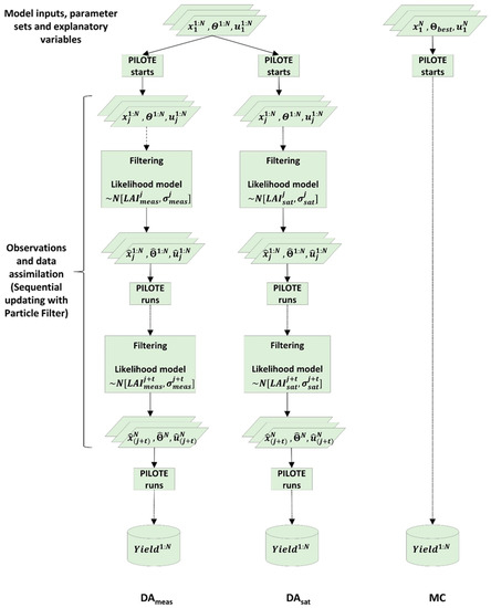 Combining Crop Modeling With Remote Sensing Data Using A Particle Filtering Technique To Produce