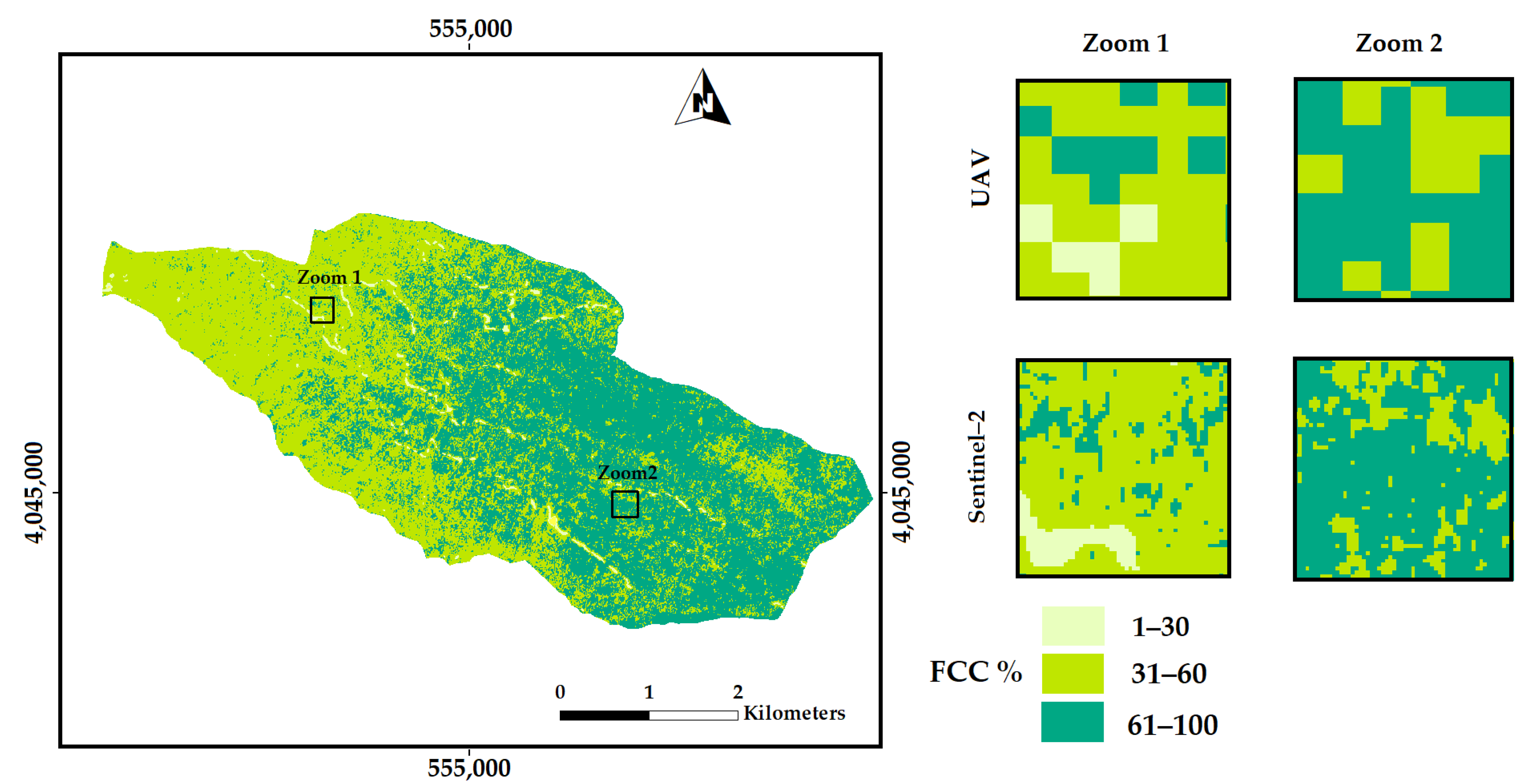 Modeling Forest Canopy Cover: A Synergistic Use of Sentinel-2, Aerial ...
