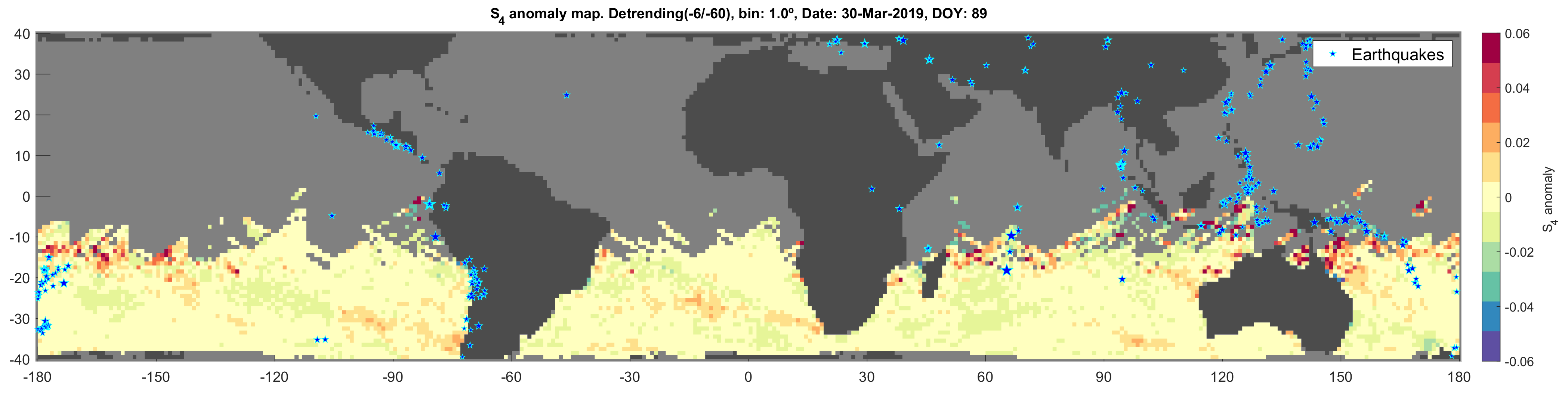 A Preliminary Study on Ionospheric Scintillation Anomalies Detected ...
