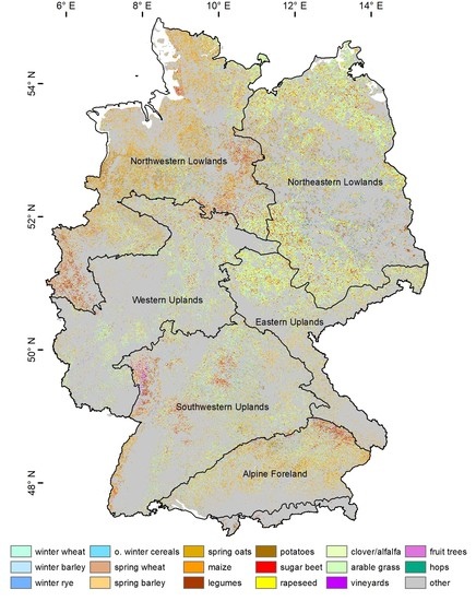 Remote Sensing | Free Full-Text | Mapping Crop Types of Germany by ...