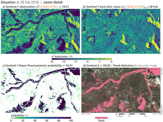 Satellite-Based Flood Mapping through Bayesian Inference from a Sentinel-1 SAR Datacube
