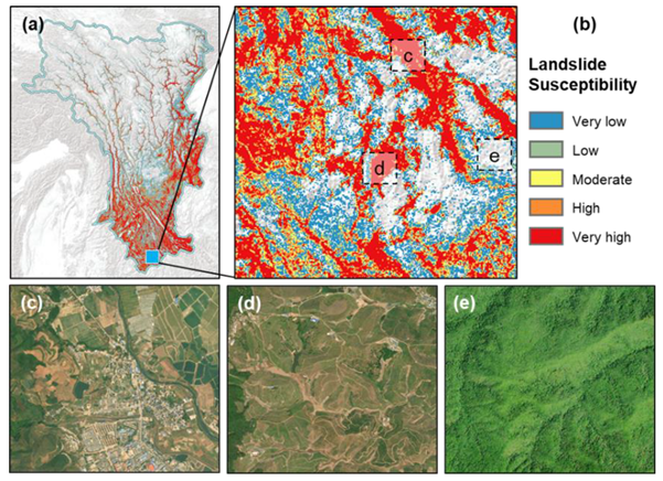 A Data-Driven Model on Google Earth Engine for Landslide Susceptibility Assessment in the ...