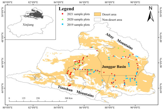Vegetation Coverage in the Desert Area of the Junggar Basin of Xinjiang, China, Based on ...