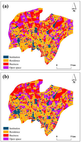 Investigating the Changes in Urban Green-Space Patterns with Urban Land ...