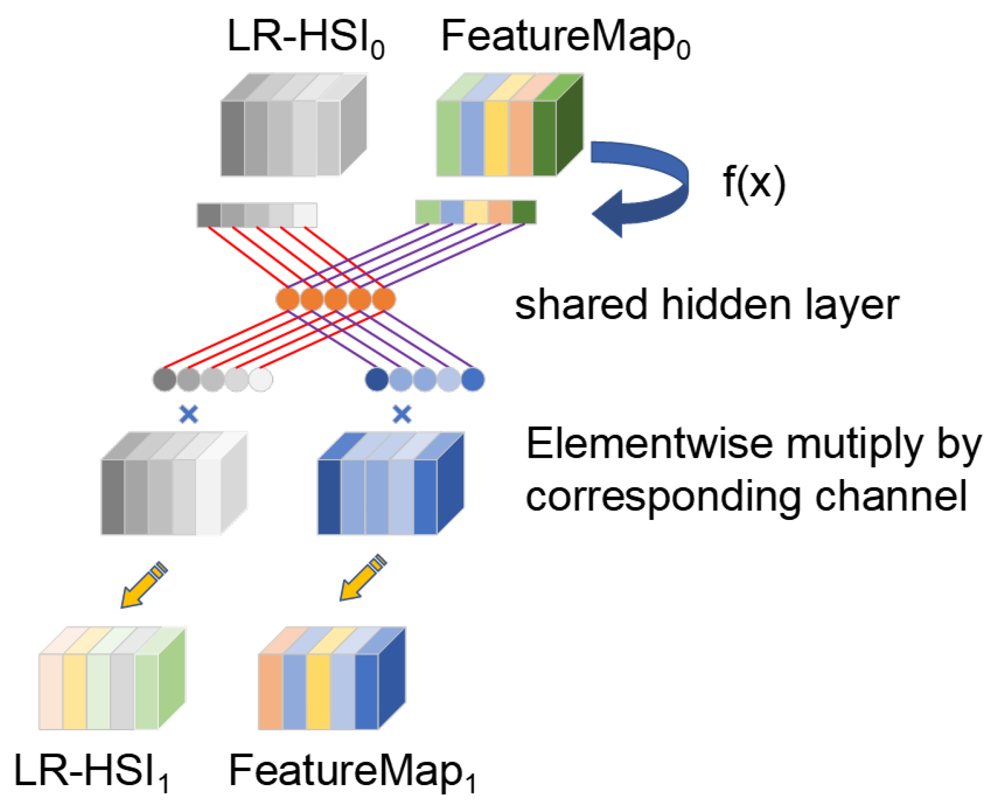 A Lightweight Multi-Level Information Network for Multispectral and Hyperspectral Image Fusion