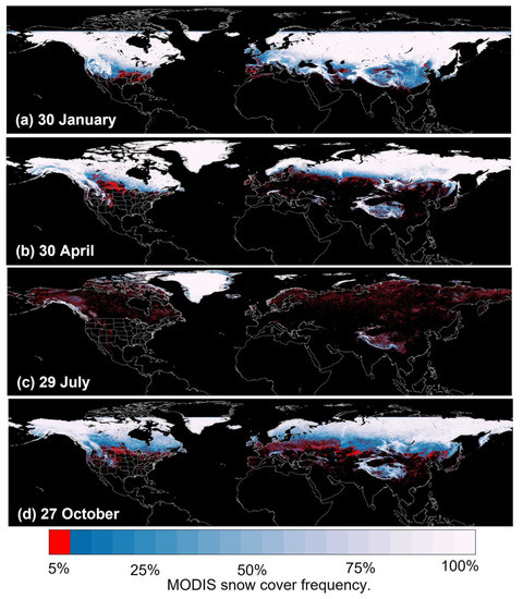 Development of Snow Cover Frequency Maps from MODIS Snow Cover Products