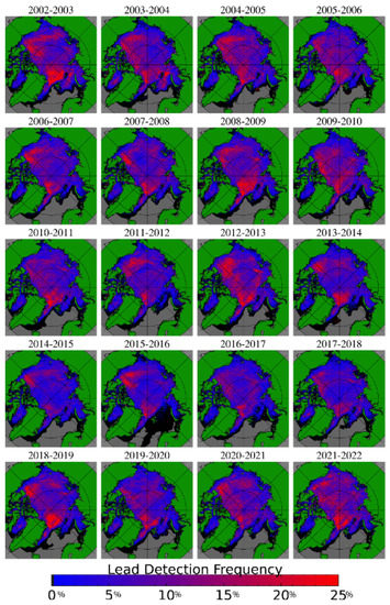 A 20-Year Climatology of Sea Ice Leads Detected in Infrared Satellite ...