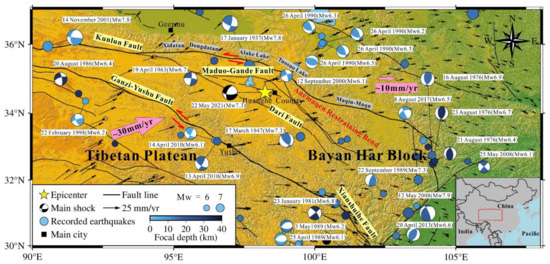 Source Model and Triggered Aseismic Faulting of the 2021 Mw 7.3 Maduo Earthquake Revealed by the ...