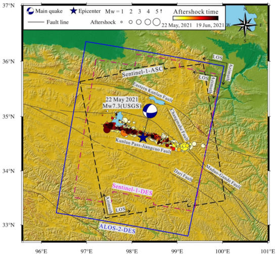 Source Model and Triggered Aseismic Faulting of the 2021 Mw 7.3 Maduo Earthquake Revealed by the ...