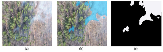 Deep Encoder–Decoder Network-Based Wildfire Segmentation Using Drone Images in Real-Time