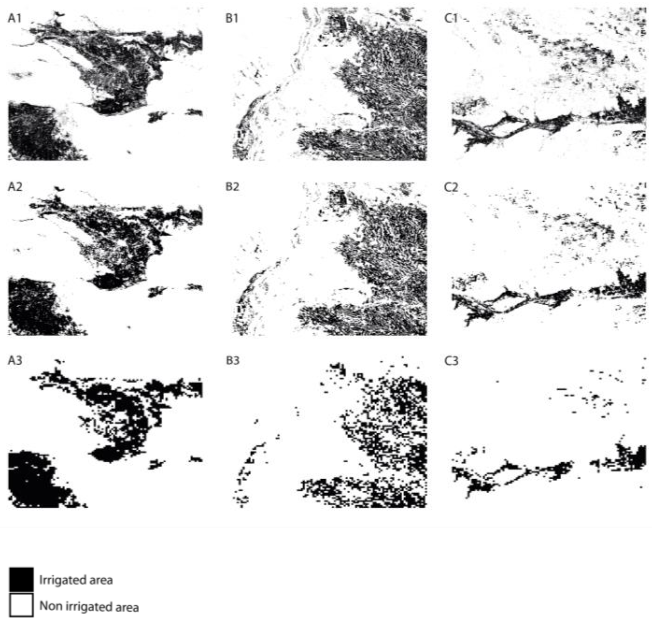 Irrigation Mapping at Different Spatial Scales: Areal Change with ...