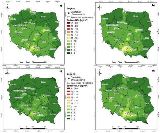 Estimations of the Ground-Level NO2 Concentrations Based on the ...