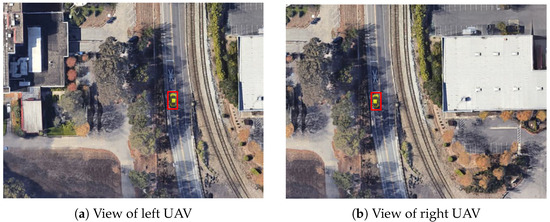 Vision-Based Moving-Target Geolocation Using Dual Unmanned Aerial Vehicles