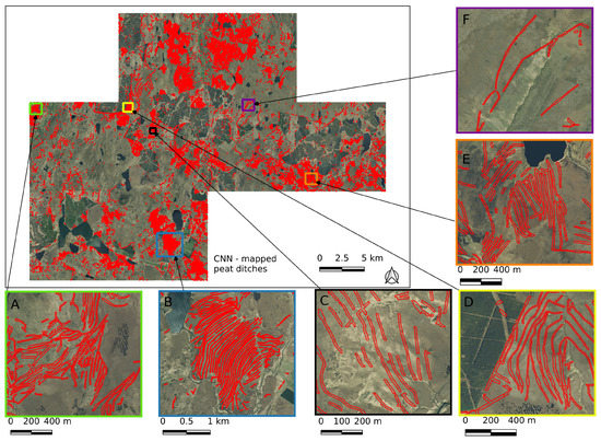 Peat Drainage Ditch Mapping from Aerial Imagery Using a Convolutional ...