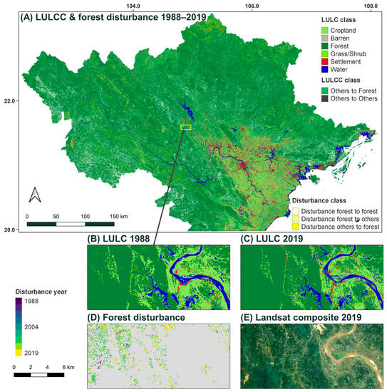 Mapping Land Use/Land Cover Changes and Forest Disturbances in Vietnam Using a Landsat Temporal ...