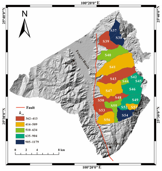 Responses of Stream Geomorphic Indices to Piedmont Fault Activity in ...