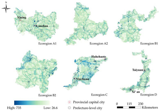 Ecological Security Patterns at Different Spatial Scales on the Loess Plateau