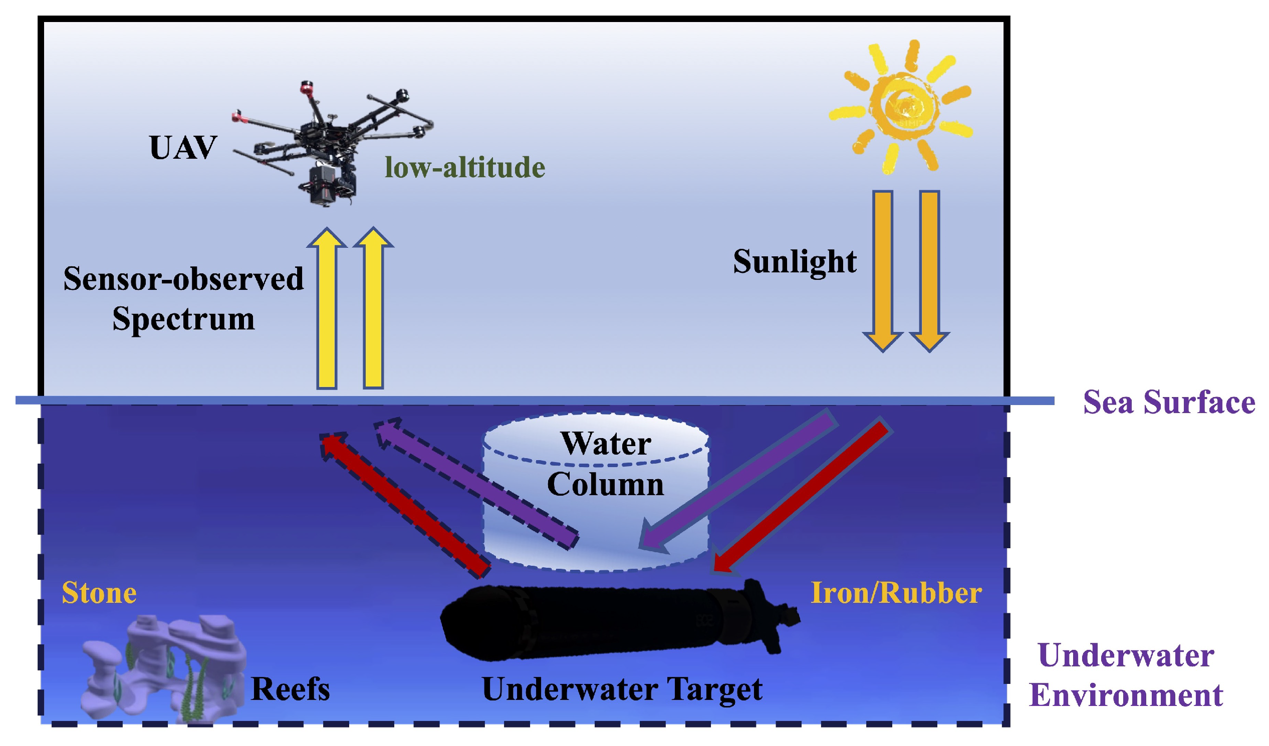 A Transfer-Based Framework for Underwater Target Detection from Hyperspectral Imagery