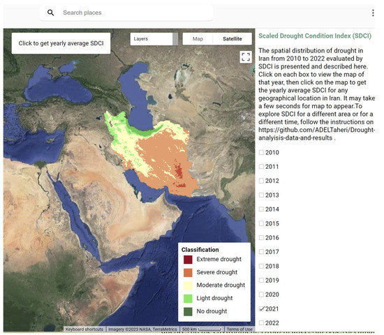A Spatiotemporal Drought Analysis Application Implemented in the Google ...