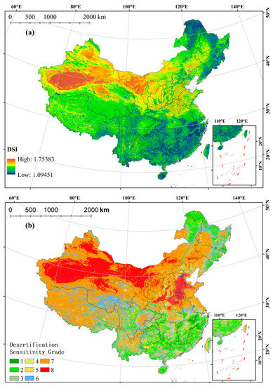 Sensitivity Assessment of Land Desertification in China Based on Multi ...