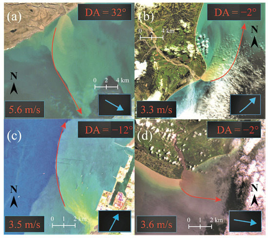 Influence of the Coriolis Force on Spreading of River Plumes