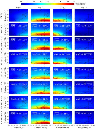 Forecasting Regional Ionospheric TEC Maps over China Using BiConvGRU Deep Learning