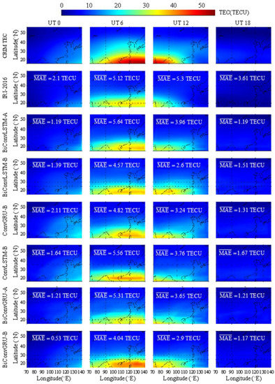 Forecasting Regional Ionospheric TEC Maps over China Using BiConvGRU Deep Learning