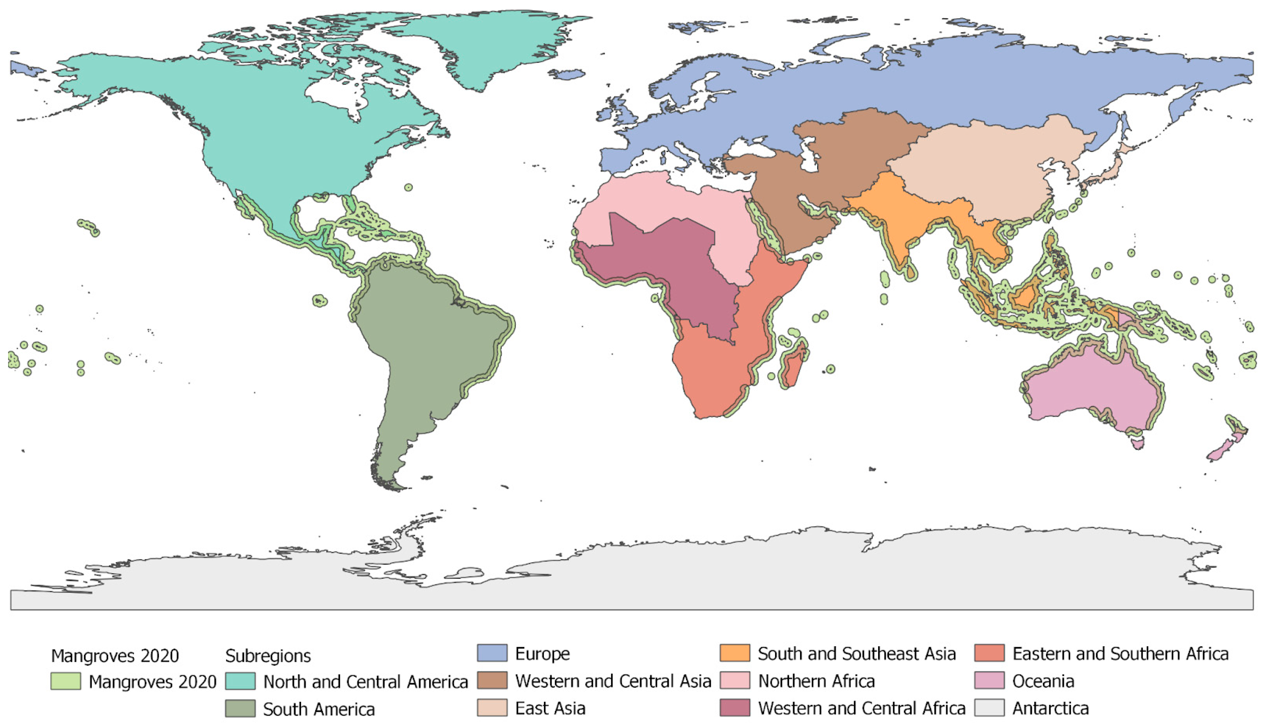Uncovering Dynamics of Global Mangrove Gains and Losses
