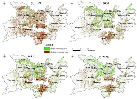 Spatiotemporal Variation and Stability of Rice Planting Using Landsat ...