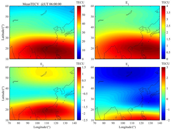 Constructing a Regional Ionospheric TEC Model in China with Empirical Orthogonal Function and ...