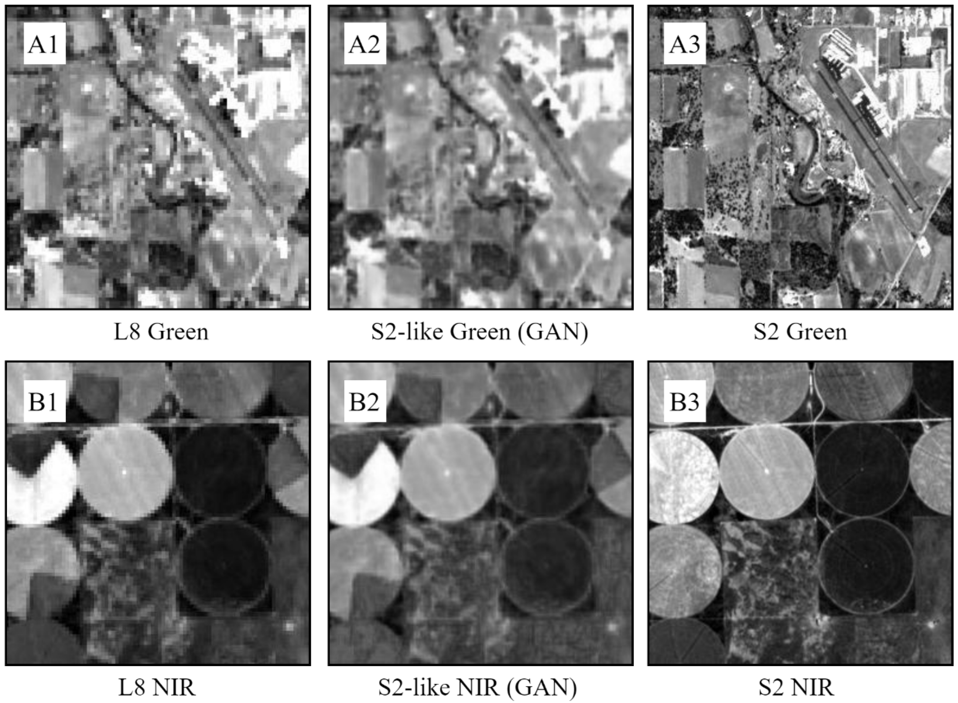 Spatial and Spectral Translation of Landsat 8 to Sentinel-2 Using Conditional Generative ...