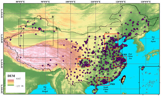 Spatial Distribution of Multiple Atmospheric Pollutants in China from ...