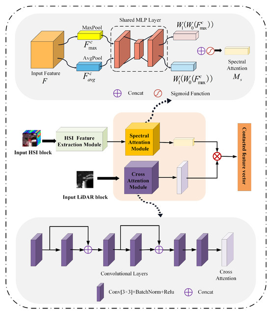Attention-Guided Fusion and Classification for Hyperspectral and LiDAR Data