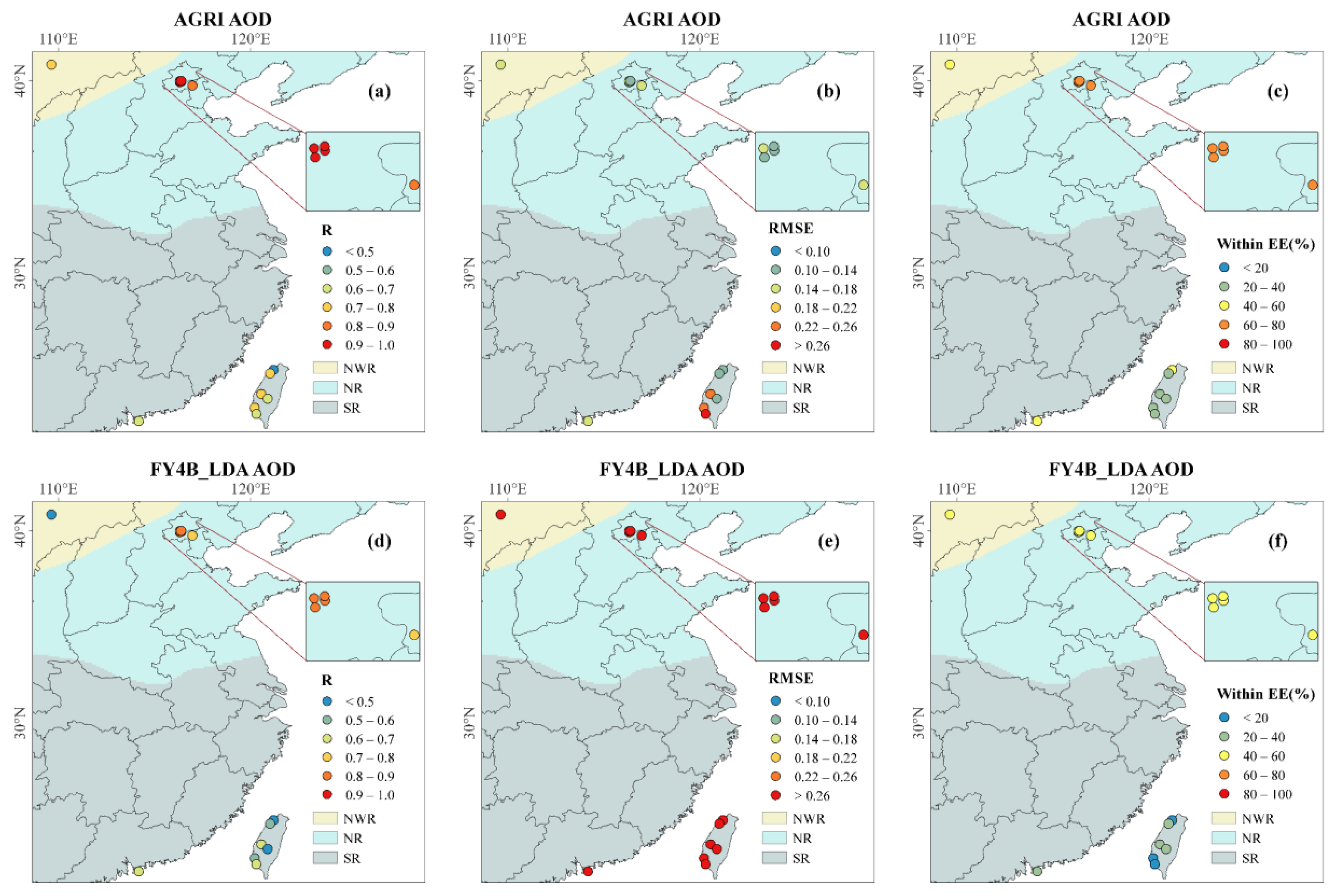 Preliminary Retrieval and Validation of Aerosol Optical Depths from FY ...
